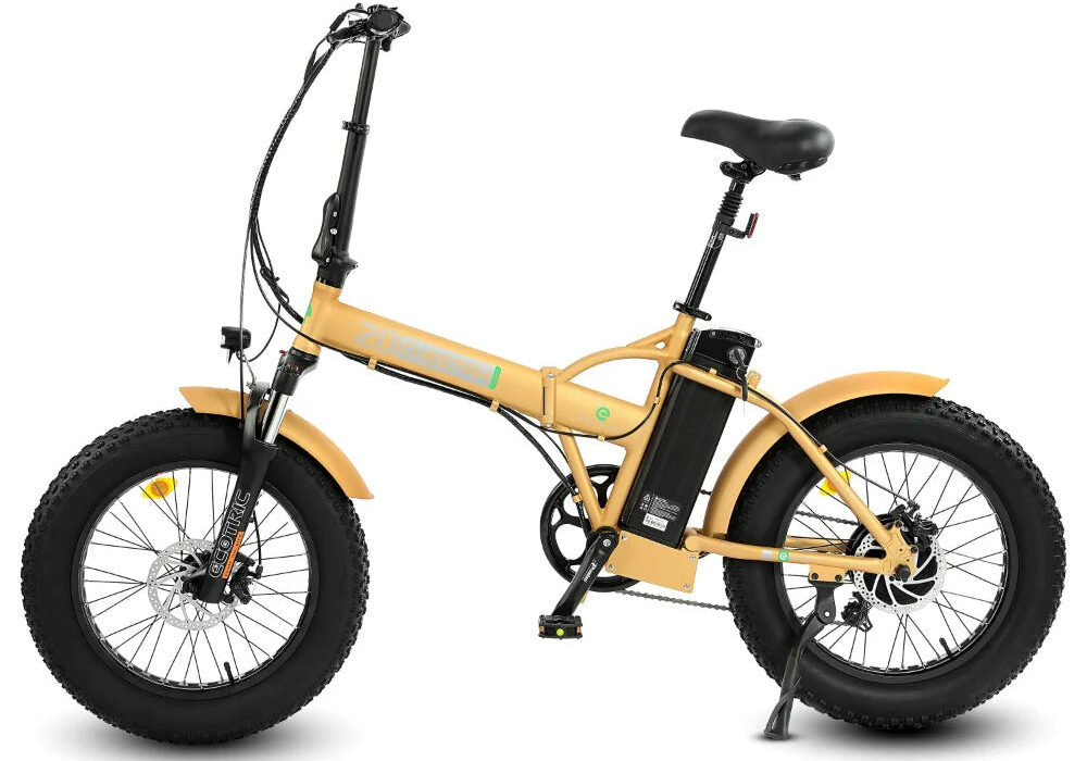 Ecotric 48V/13Ah 500W Folding Fat Tire Electric Bike With LCD Display ...