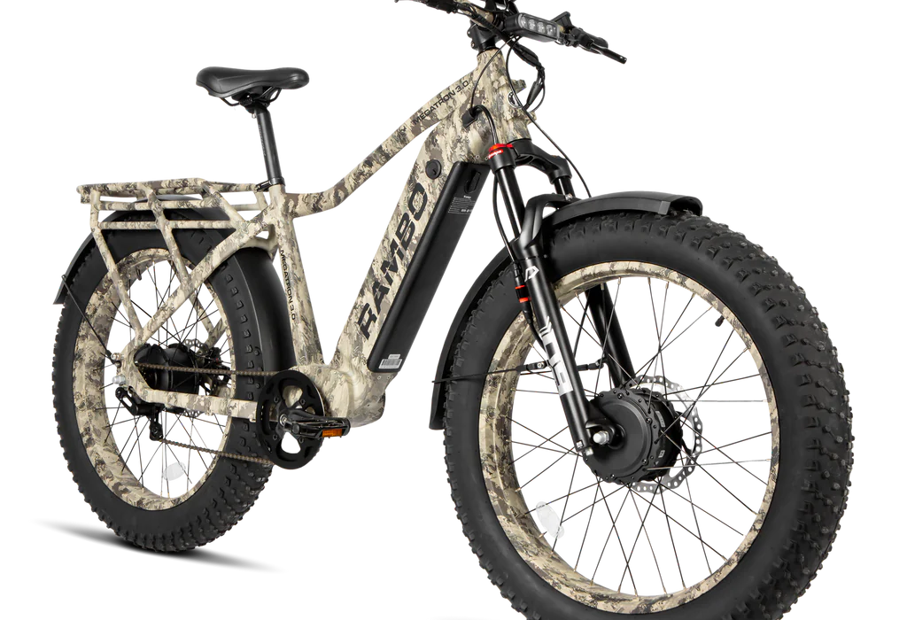 Rambo Megatron 3.0 AWD 48V/20Ah 1000W Fat Tire E-Bike – Evunicycles
