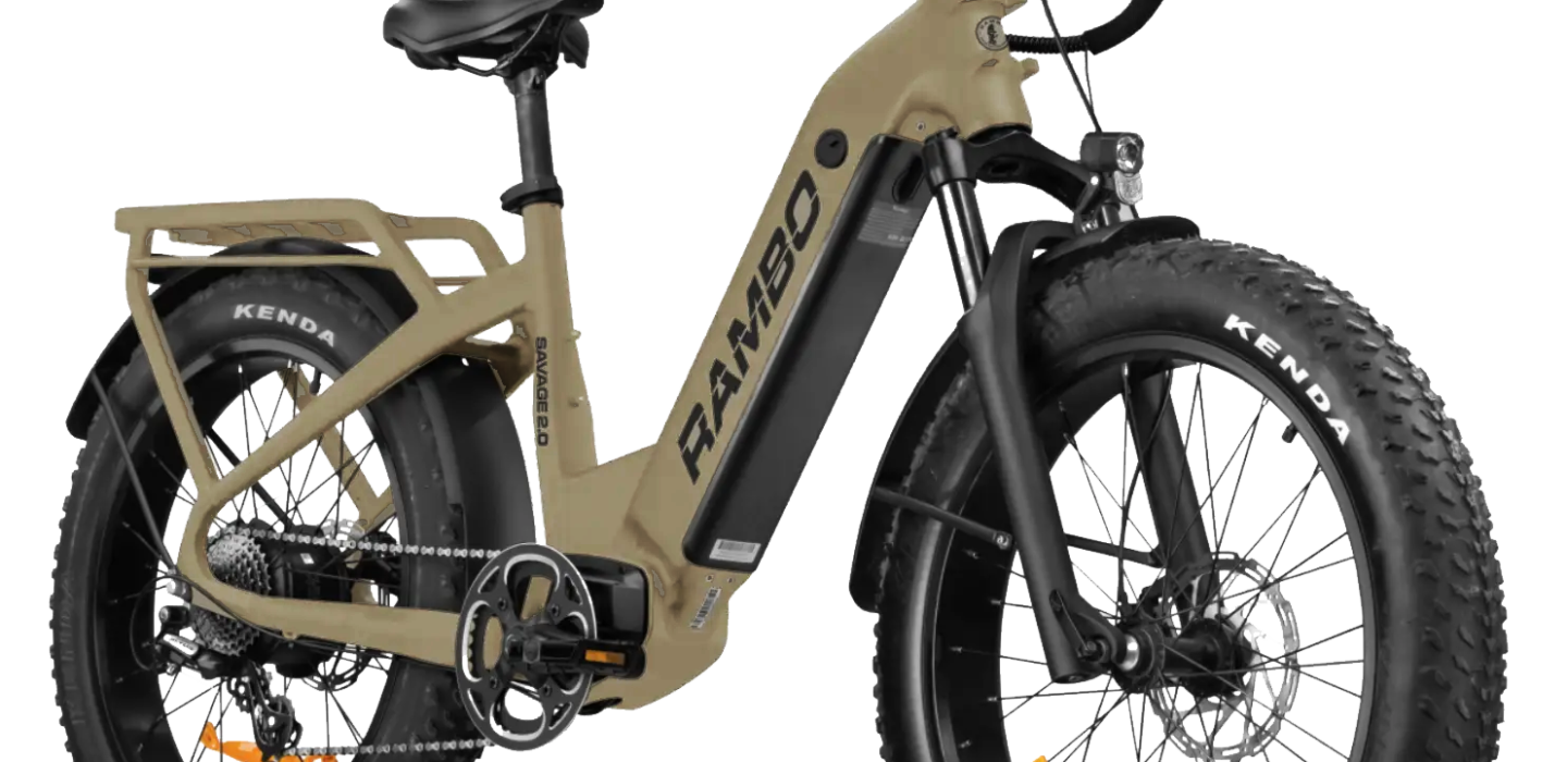 Rambo Savage 2.0 48V/15Ah 1000W Fat Tire Electric Hunting Bike ...